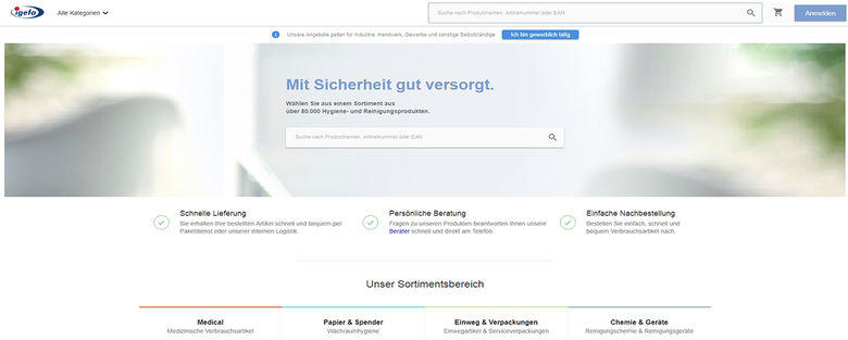 Einfach bestellen: Der neue igefa Online-Shop | Igefa